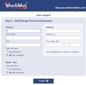 First-Time Login Create Username./ Password – WhenToWork Help