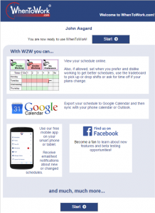 First-Time Login Create Username./ Password – WhenToWork Help
