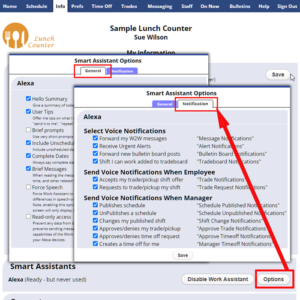 “Work Assistant” Skill for Alexa – Options & Notifications – WhenToWork Help