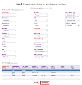 Upload Employees from CSV File – WhenToWork Manager Help