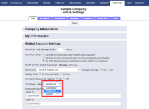 Customize “Employee” Label – WhenToWork Manager Help