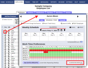 Set / Edit Employee Work Time Preferences – Availability – WhenToWork ...