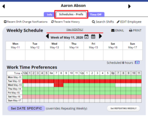 View Employee Details – WhenToWork Manager Help