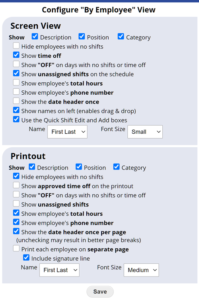 By Employee View – DRAG/DROP – Move, Clone, Swap, Undo – WhenToWork ...