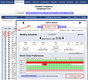 WORK TIME PREFERENCES -Viewing / Setting Availability – WhenToWork ...