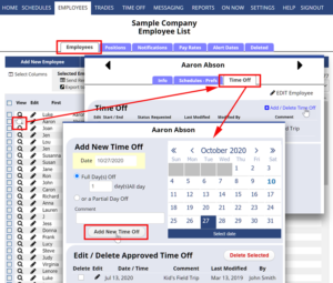 TIME OFF – WhenToWork Manager Help