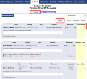 Approve / Deny Time Off Requests – WhenToWork Manager Help