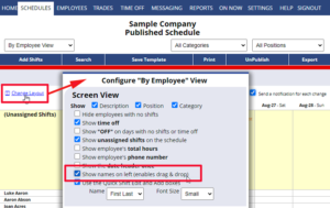 By Employee View – DRAG/DROP – Move, Clone, Swap, Undo – WhenToWork ...