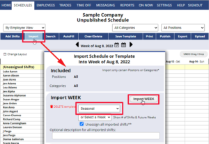 Create/Save a Week Template – WhenToWork Manager Help