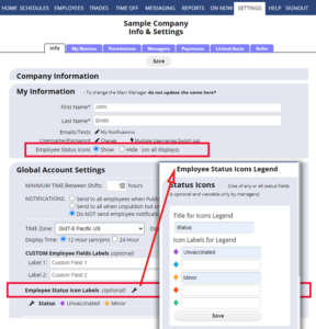 Employee Status Icons (optional) – WhenToWork Manager Help
