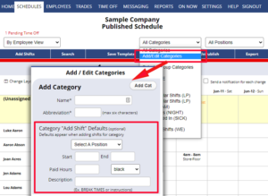 Pre-set shifts – entering common shifts quickly – WhenToWork Manager Help