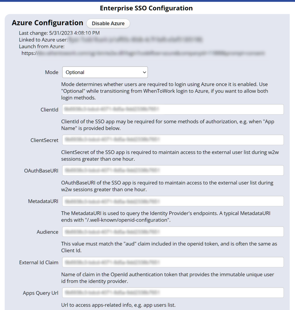 Enterprise SSO – Beta – WhenToWork Manager Help