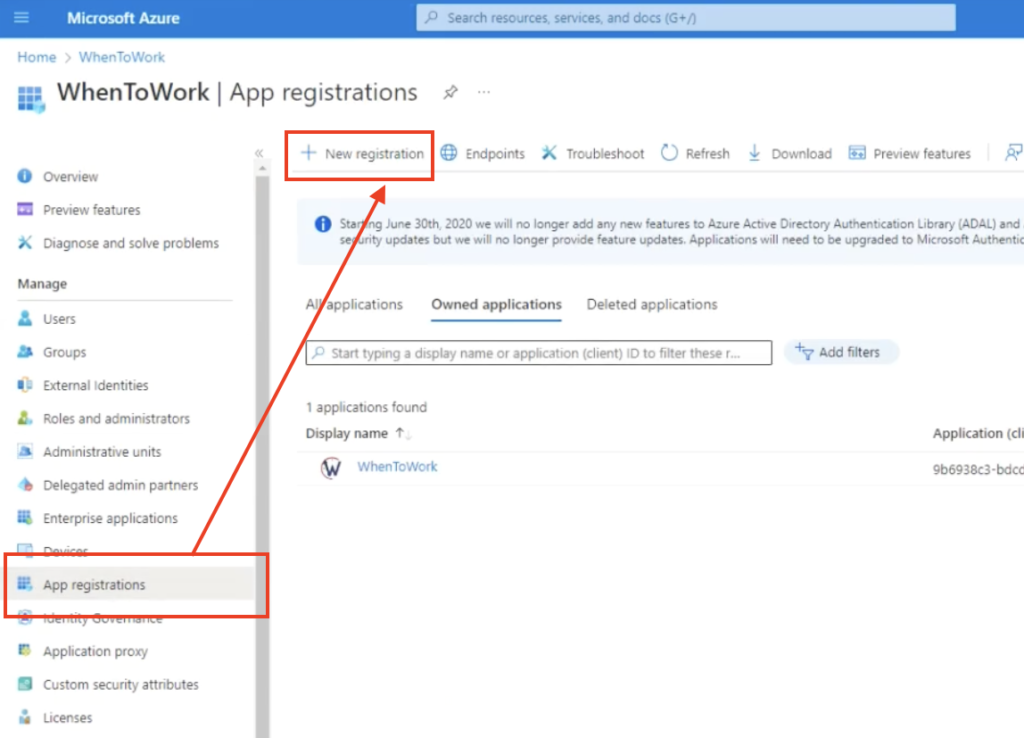 SSO – Azure App Creation – WhenToWork Manager Help